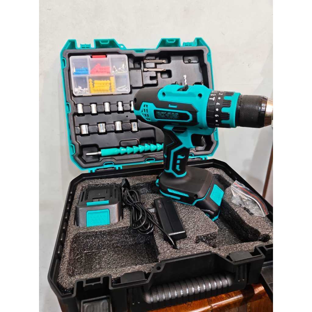 Jual NRT PRO DC-340 20 volt Cordless Impact Drill - Bor tembok beton ...