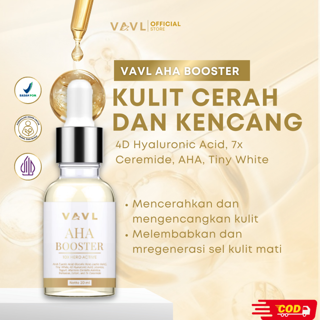Jual VAVL BODY SERUM AHA BOOSTER 10X HERO ACTIVE - Serum Badan | Body ...
