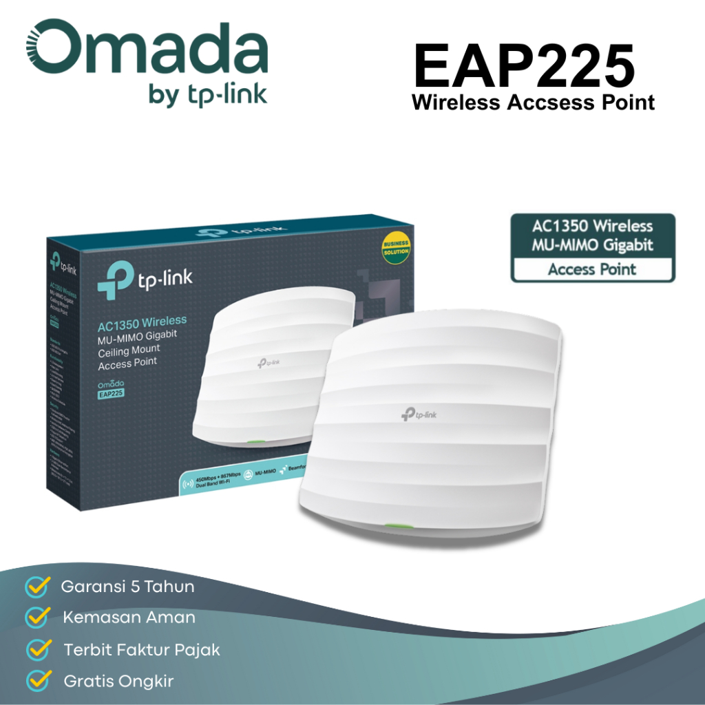 Jual TP Link Omada AC1350 Wireless MU-MIMO Gigabit Ceiling Mount TP ...