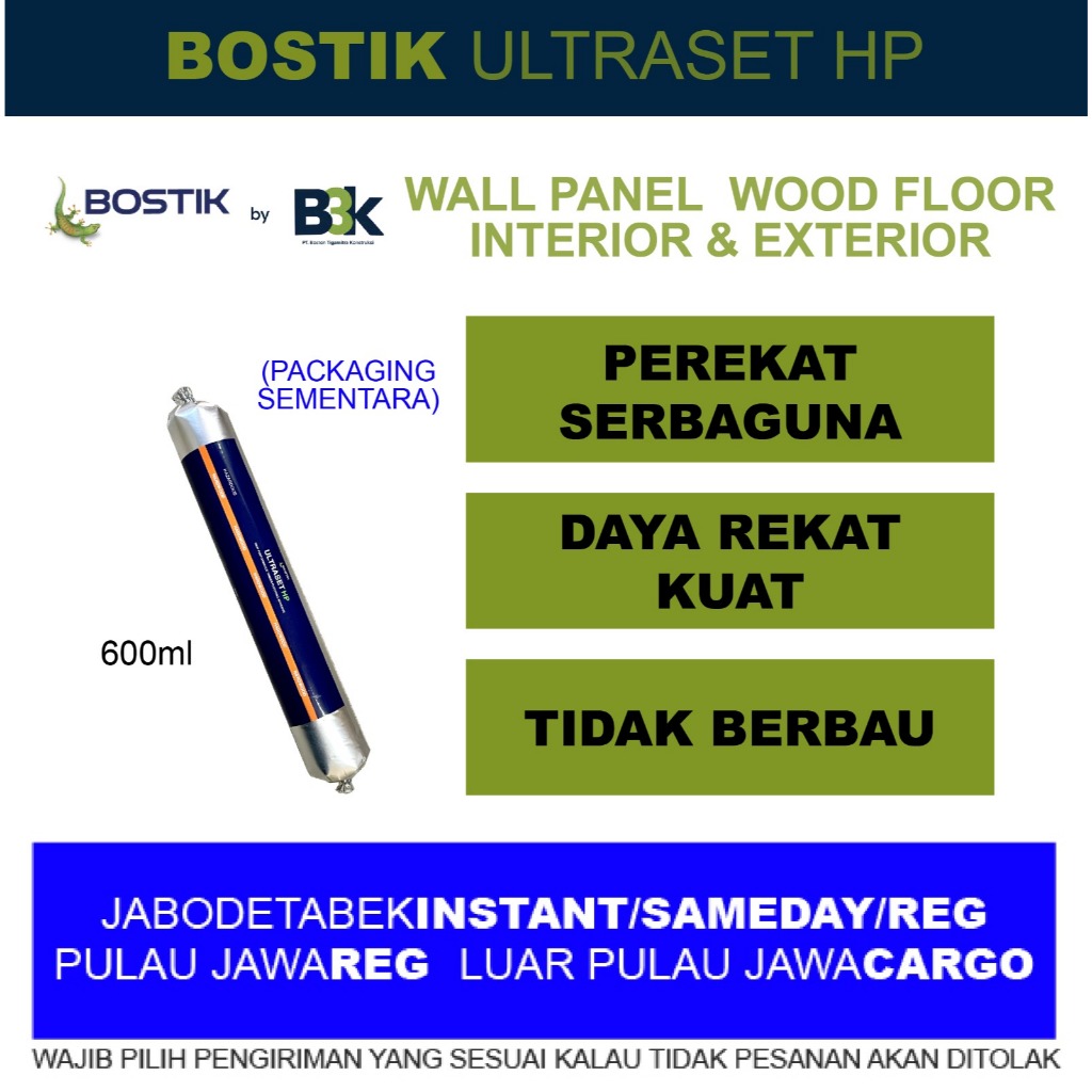 Jual Lem Phomi Bostik Ultraset HP Lem Lantai Dinding Kayu Parket Vinyl 600 ml | Shopee Indonesia