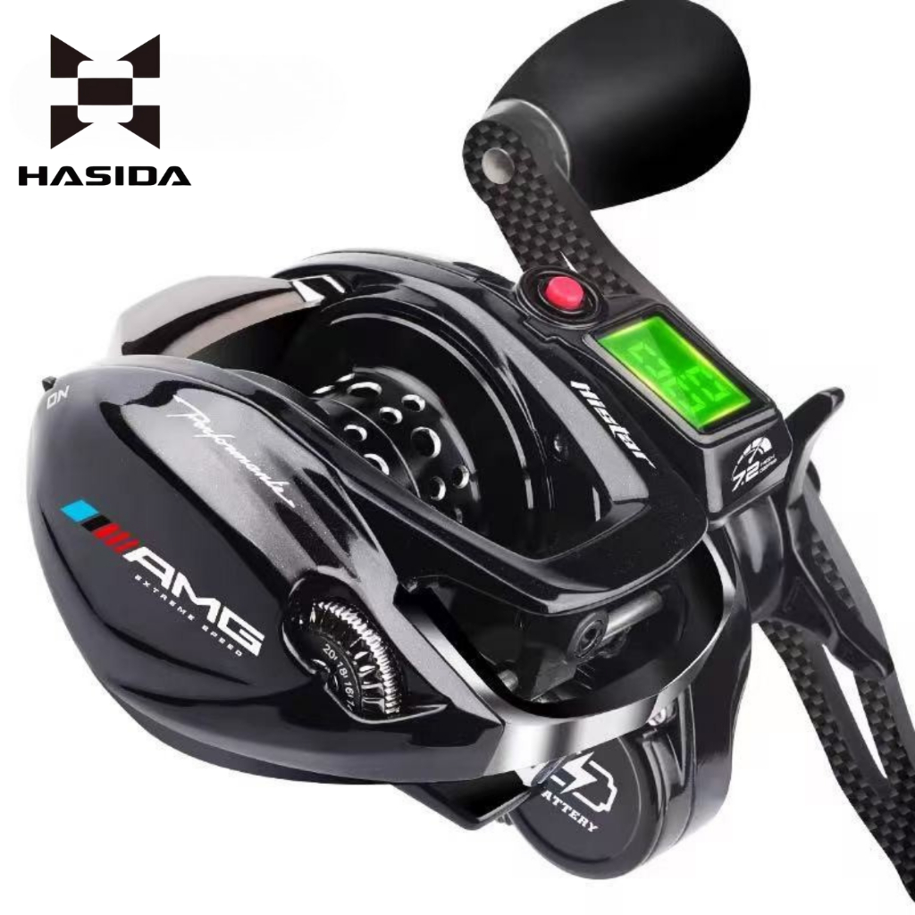 Jual COD HASIDA AMG Digital Reel Pancing Baitcasting LED Digital Gagang ...