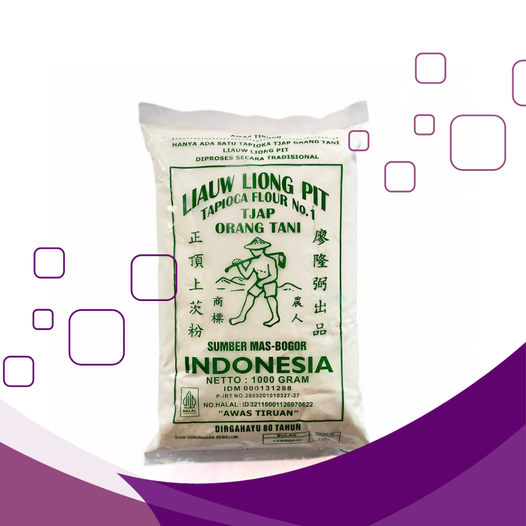 Jual Tepung Tapioka Liauw Liong Pit cap orang tani 1 kg x10 / Sagu Tani ...