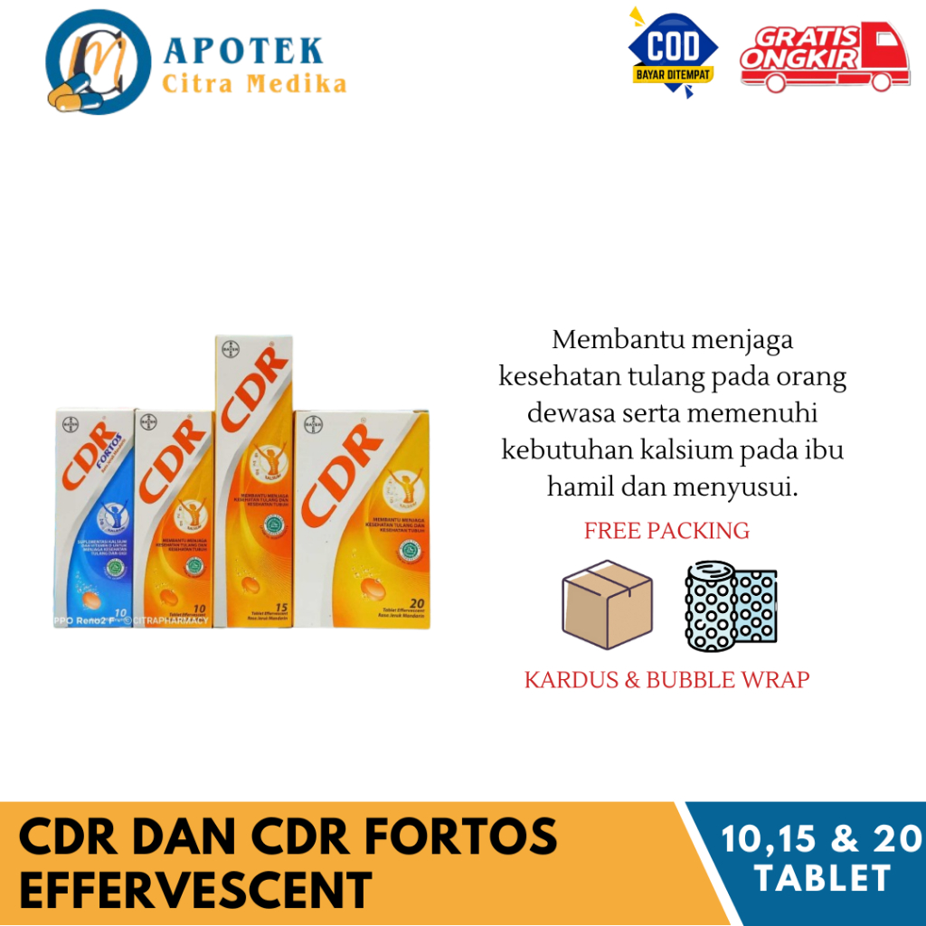 Jual CDR & CDR Fortos 𝐄𝐟𝐟𝐞𝐫𝐯𝐞𝐬𝐜𝐞𝐧𝐭 𝐈𝐬𝐢 𝟏𝟎, 𝟏𝟓 & 𝟐𝟎 𝐓𝐚𝐛𝐥𝐞𝐭 - Suplemen ...