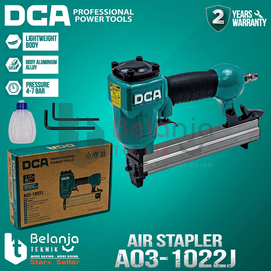 Jual Alat Paku Tembak Stapler Angin DCA A03-1022 Air Stapler Paku U A03 ...