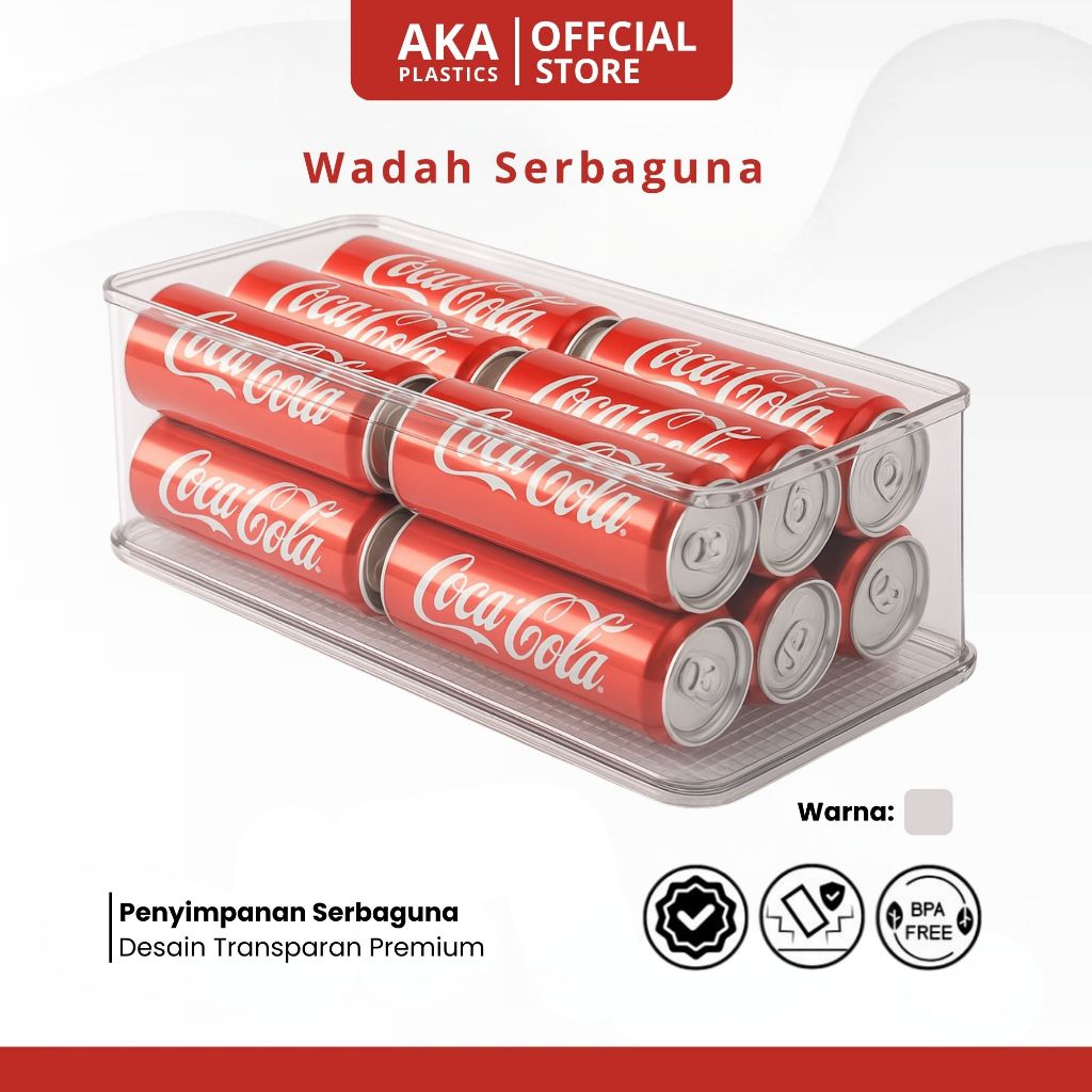 Jual AKA Plastics Wadah Organizer Simply Tempat Minuman Kaleng – Rak ...
