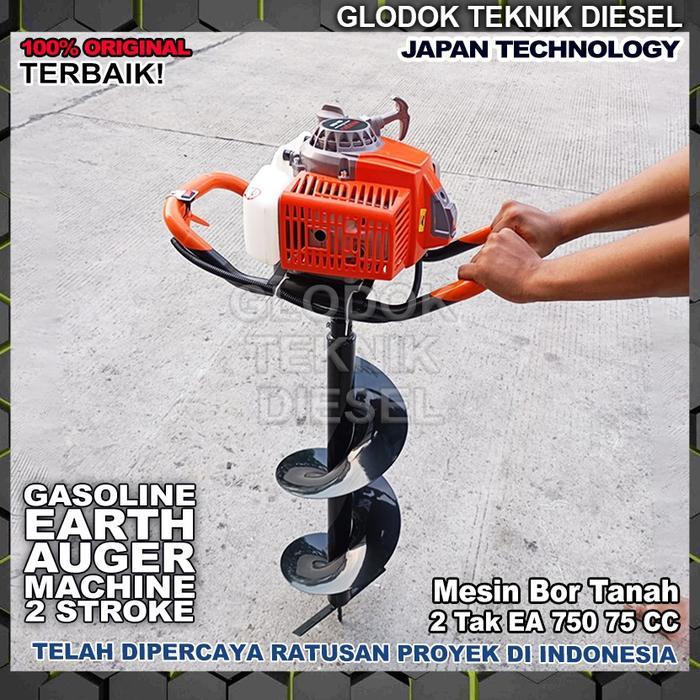 Jual Mesin Bor Gali Tanah 75 CC Earth Auger 75 CC Bor Alat Penggali ...