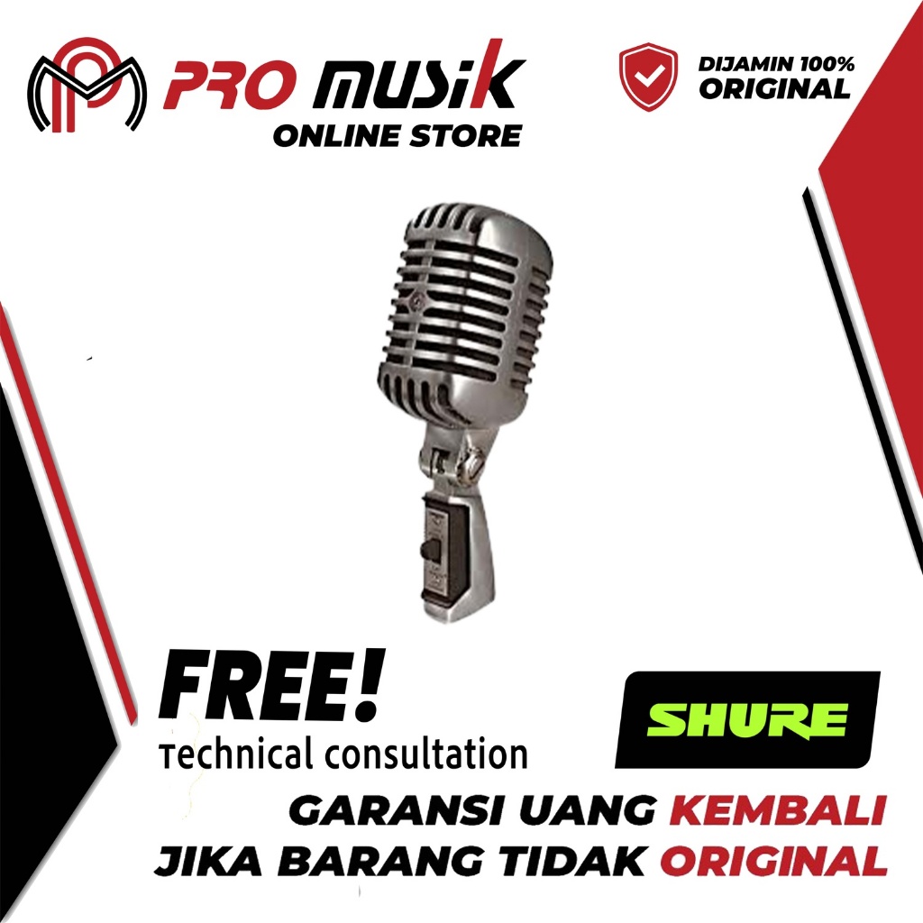 Jual Shure 55SH Series II Iconic Unidyne Vocal Microphone - Garansi ...