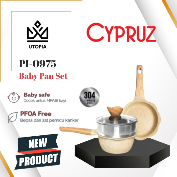 Jual Cypruz Cookware Set Granite Diecast Baby Collection Wajan Set Anti ...