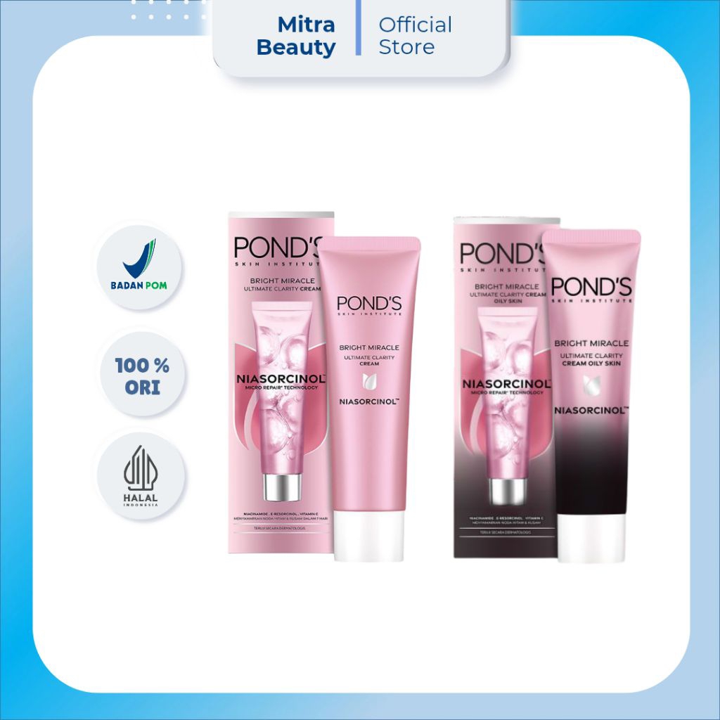 Jual Ponds Bright Miracle Cream 20ml 40ml | Shopee Indonesia