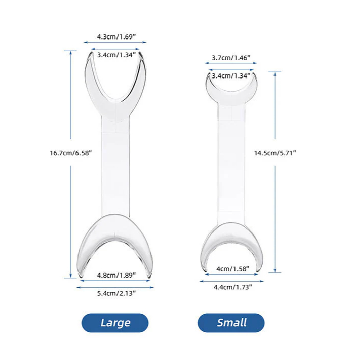 Jual Dental cheek retractor V U T retraktor fish tail bening transparan ...