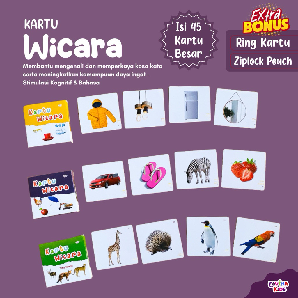 Jual Kartu Wicara Anak – Kosa Kata Bergambar Nyata Flashcards Terapi ...