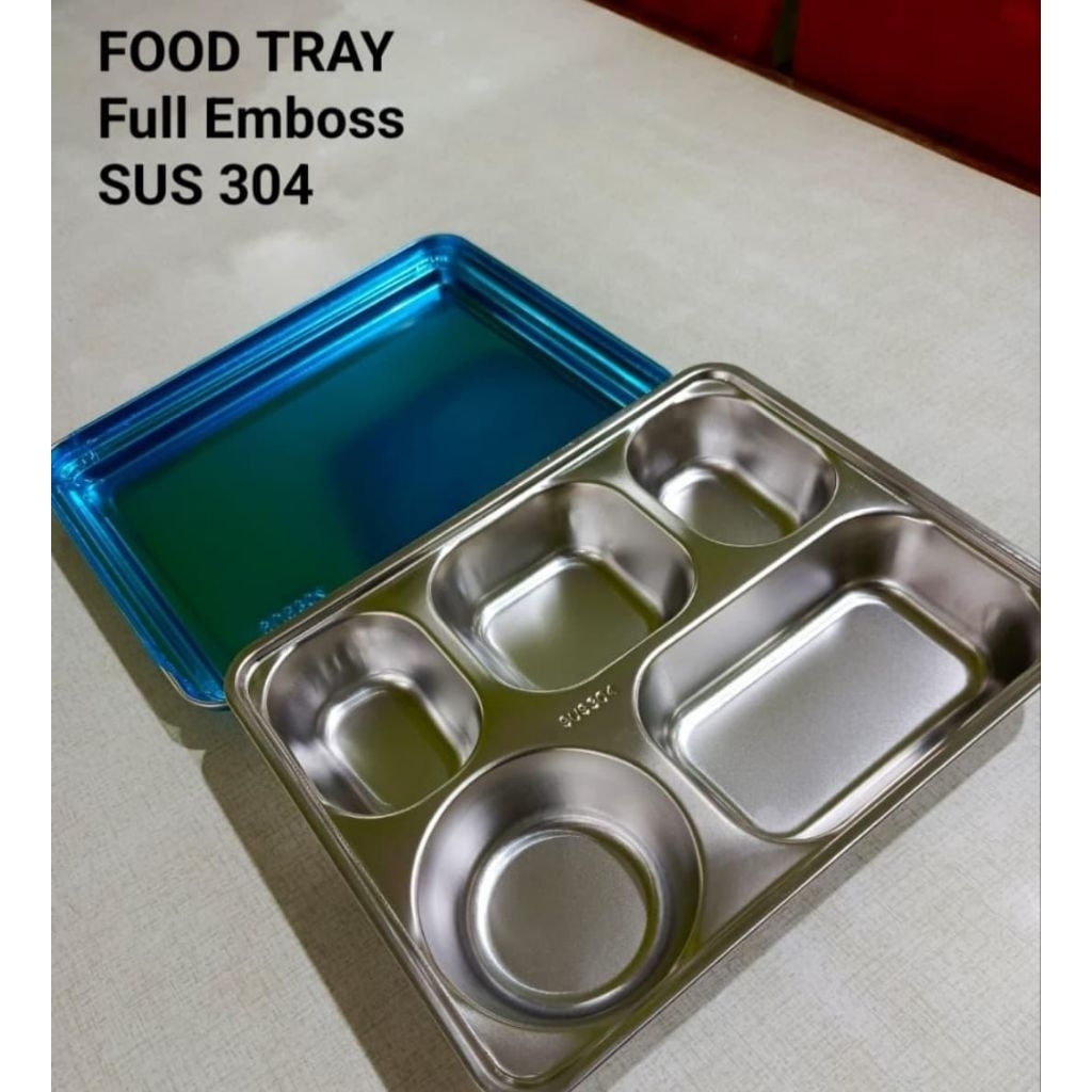 Jual HALAL + LAB Food Tray Stainless SUS 304 (T6 CM) KUALITAS TERBAIK ...