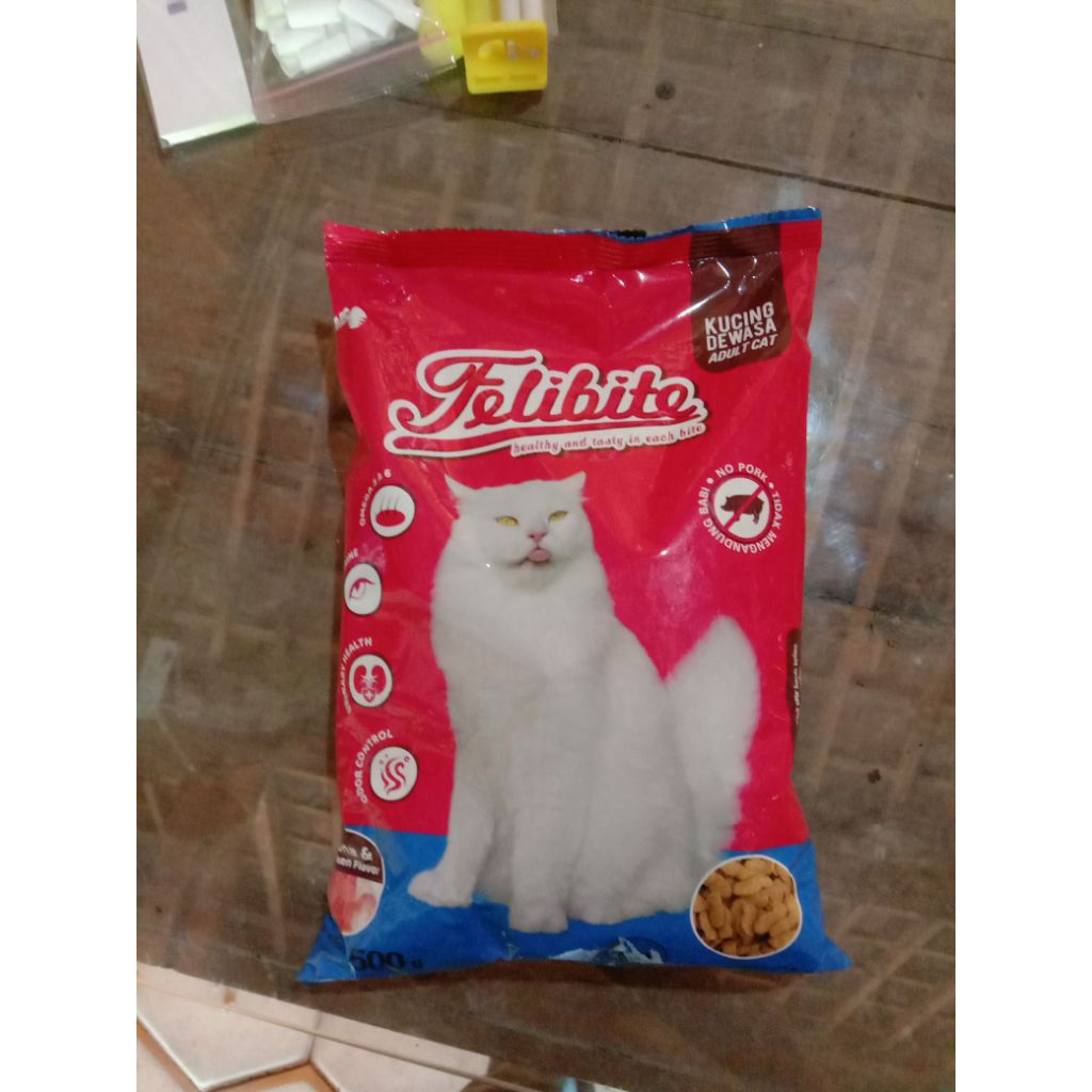 Jual felibite merah 500gr tuna flavor | Shopee Indonesia