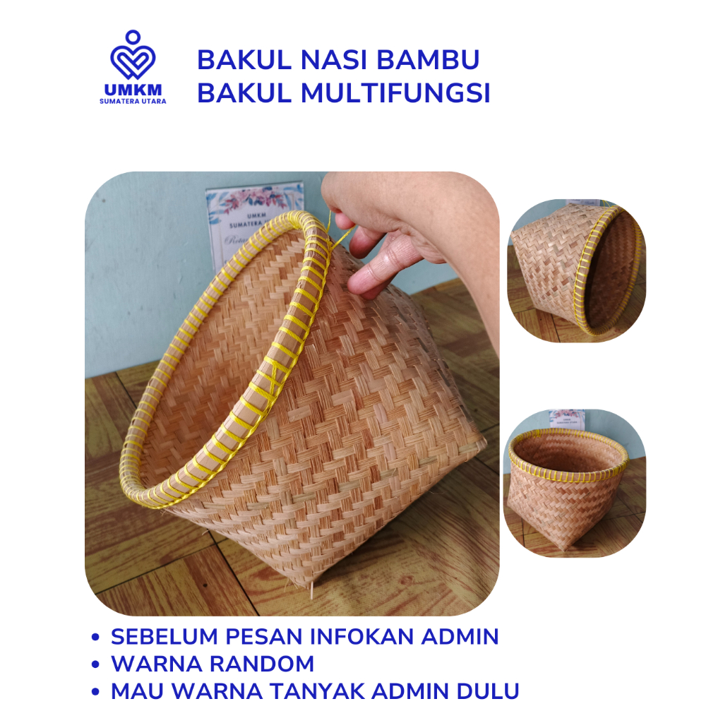 Jual Bakul Nasi mini Bambu / Bakul kukus bambu / bakul nasi kukus ...