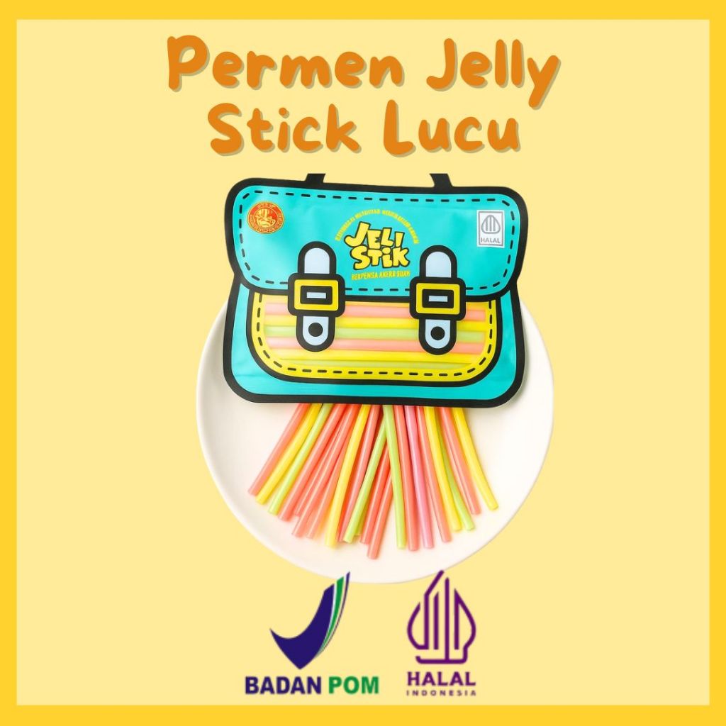 Jual Permen Jeli Stik Aneka Rasa Buah 150gr Isi 80 Stick Permen Lucu ...