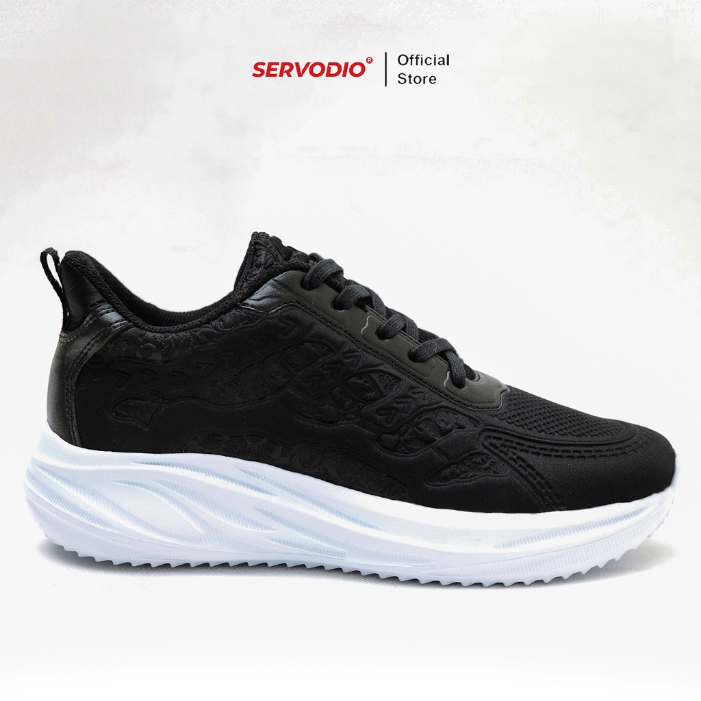 Jual Servodio | Gowa Hitam Putih | Sepatu Sneakers Running Gym Shoes ...