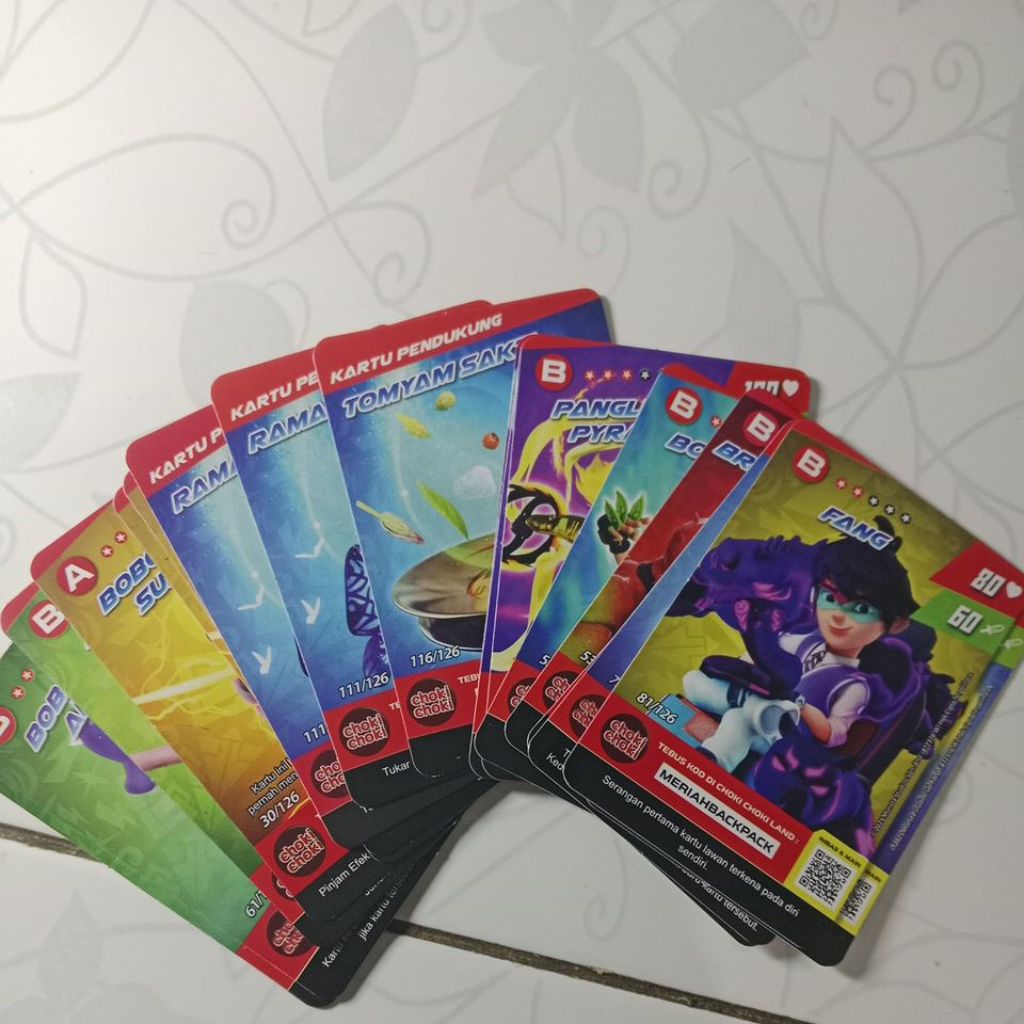 Jual |Part 2| Kartu Choki-choki Boboboy LIMITED! /Monsta Galaxy Card ...
