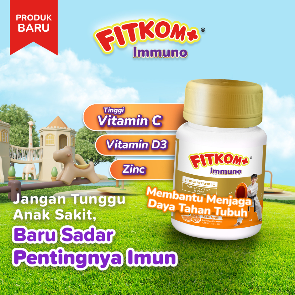 Jual Fitkom+ Immuno Tablet Hisap Suplemen Membantu Jaga Daya Tahan ...