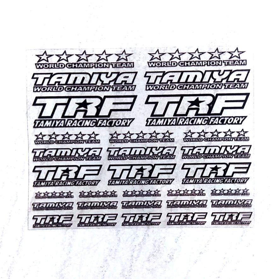 Jual Stiker DTF UV - Mini 4WD - Tamiya TRF Transparan | Shopee Indonesia