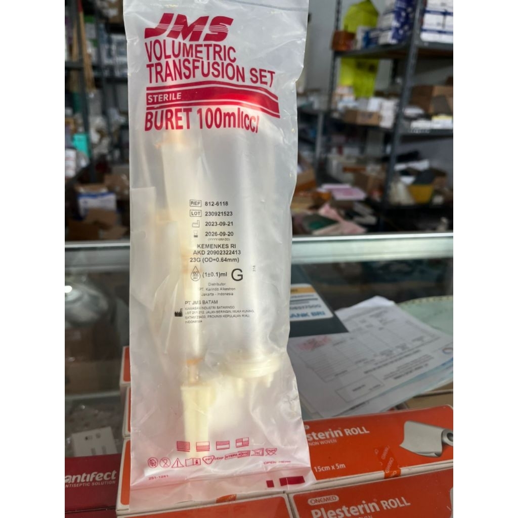 Jual Volumetric Transfusion Set Steril JMS Buret 100ml | Shopee Indonesia