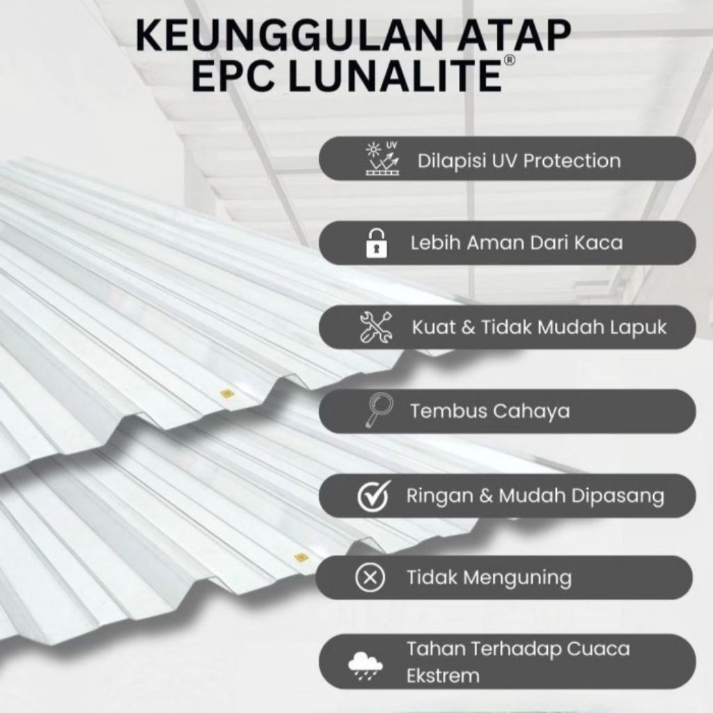 Jual SPANDEK BENING LUNALITE TRIMDEK CLEAR LEBAR 86cm | Shopee Indonesia