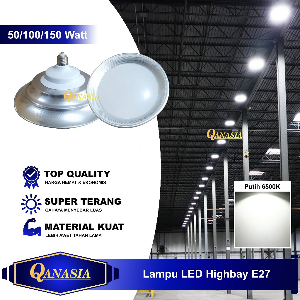 Jual Lampu Highbay LED Fitting E27 50W 100W 150W 200W - Terang Untuk ...
