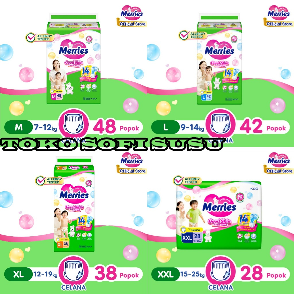 Jual Merries Pants Good Skin M48 L42 Xl38 XXL28 Nbs40 Popok Celana ...