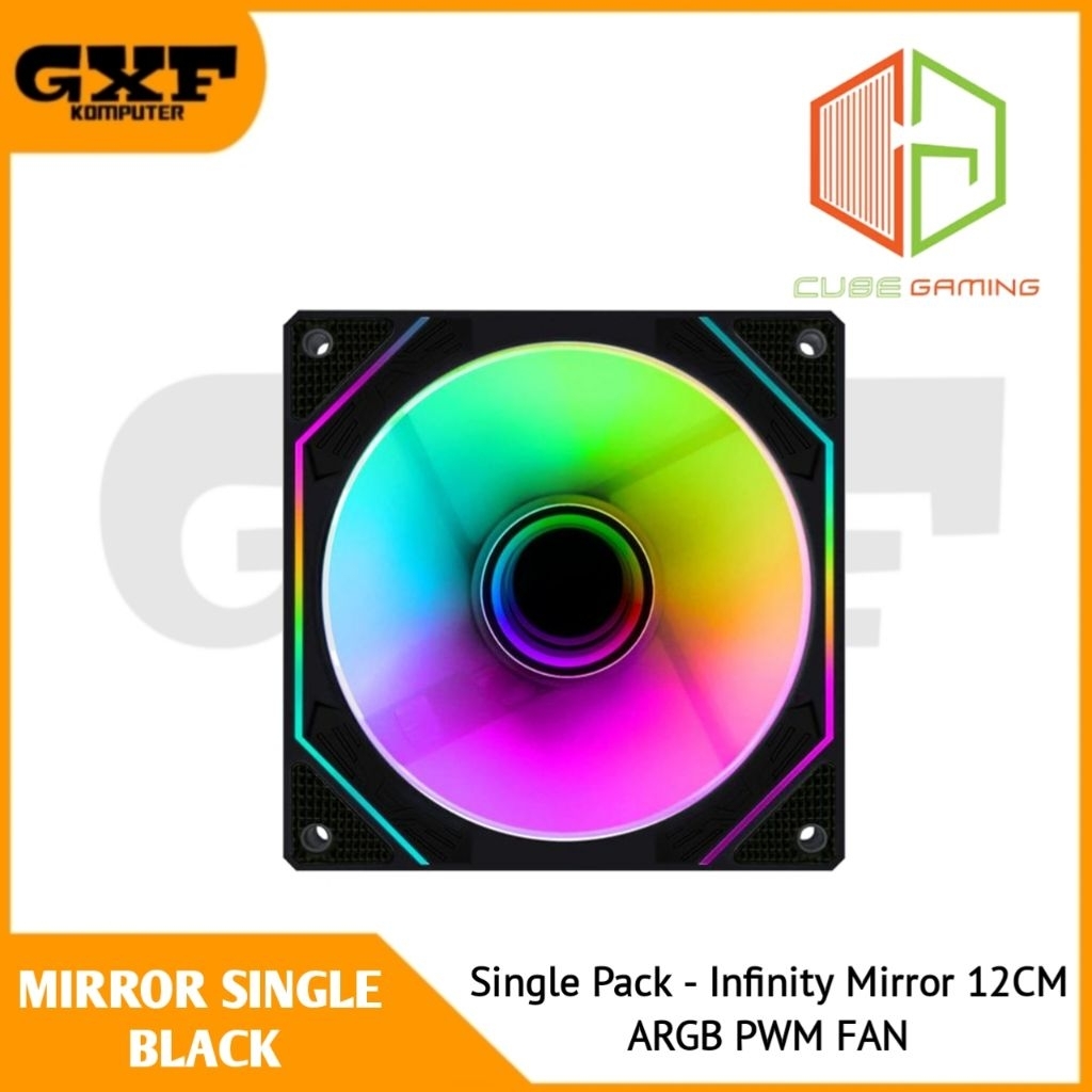Jual CUBE GAMING MIRROR BLACK Single Pack - Infinity Mirror 12CM ARGB ...