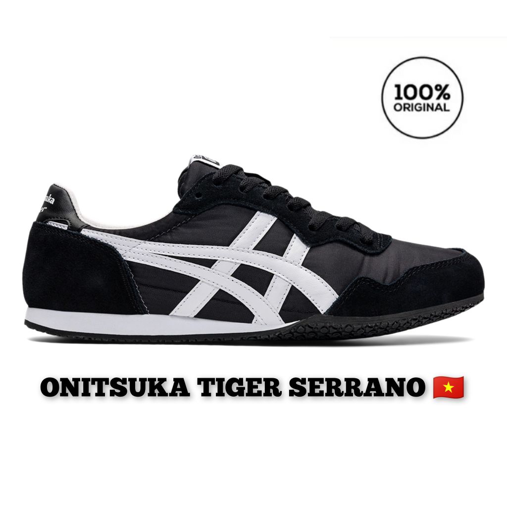 Jual Sepatu Onitsuka Tiger Original Serrano Black White INISEX | Shopee Indonesia