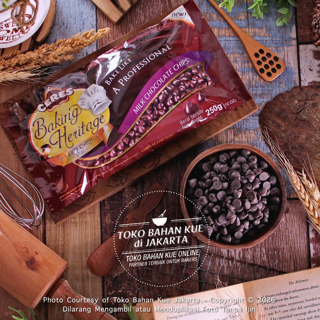 Jual CERES Baking Heritage Milk Chocochips Repack 100gr Choco Chip Milk ...