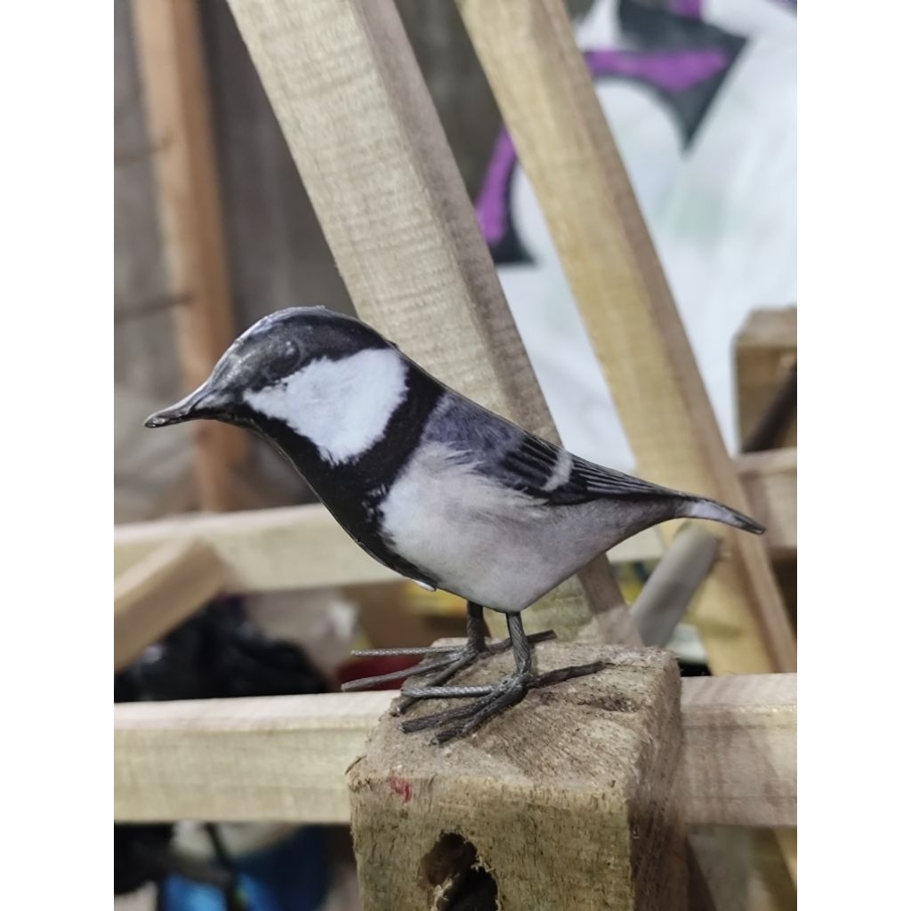 Jual patung burung glatik/ dekoy jontrot manuk gelatik batu atas mirip ...