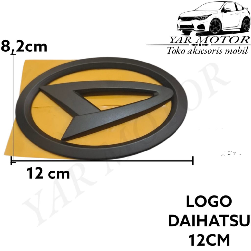 Jual LOGO EMBLEM MOBIL DAIHATSU 12 CM LOGO DEPAN BAGASI XENIA LUXIO ...