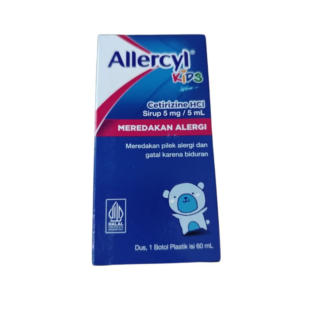 Jual Allercyl kids 5ml untuk meredakan pilek gatal karena biduran ...