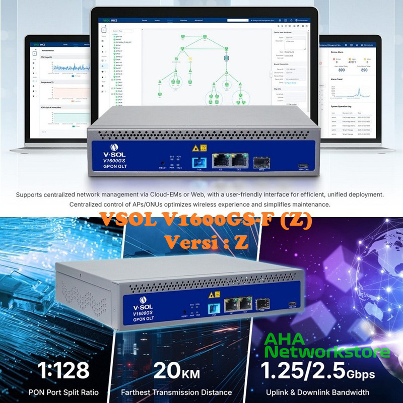 Jual OLT GPON VSOL V1600GS F Single GPON OLT VSOL V1600GS OLT Single GPON VSOL V1600GS F ...