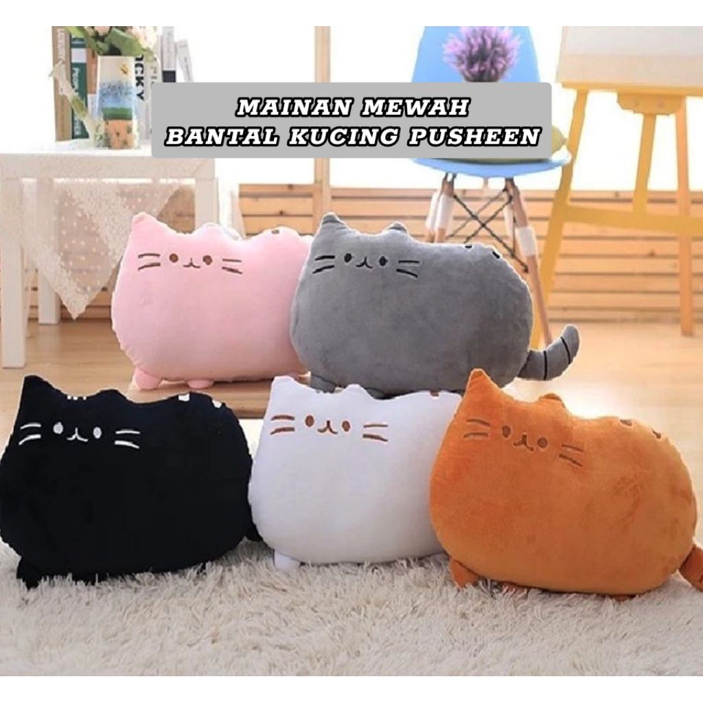 Jual BONEKA BANTAL KUCING PUSHEEN IMPORT (BAHAN LEMBUT BERKUALITAS SNI ...