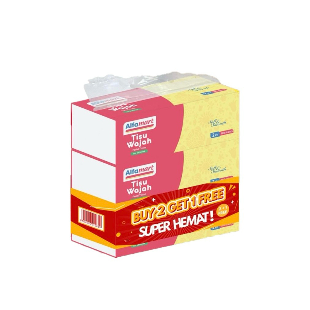 Jual Tisu Wajah 180 Sheet Beli 2 gratis 1 Alfamart | Shopee Indonesia