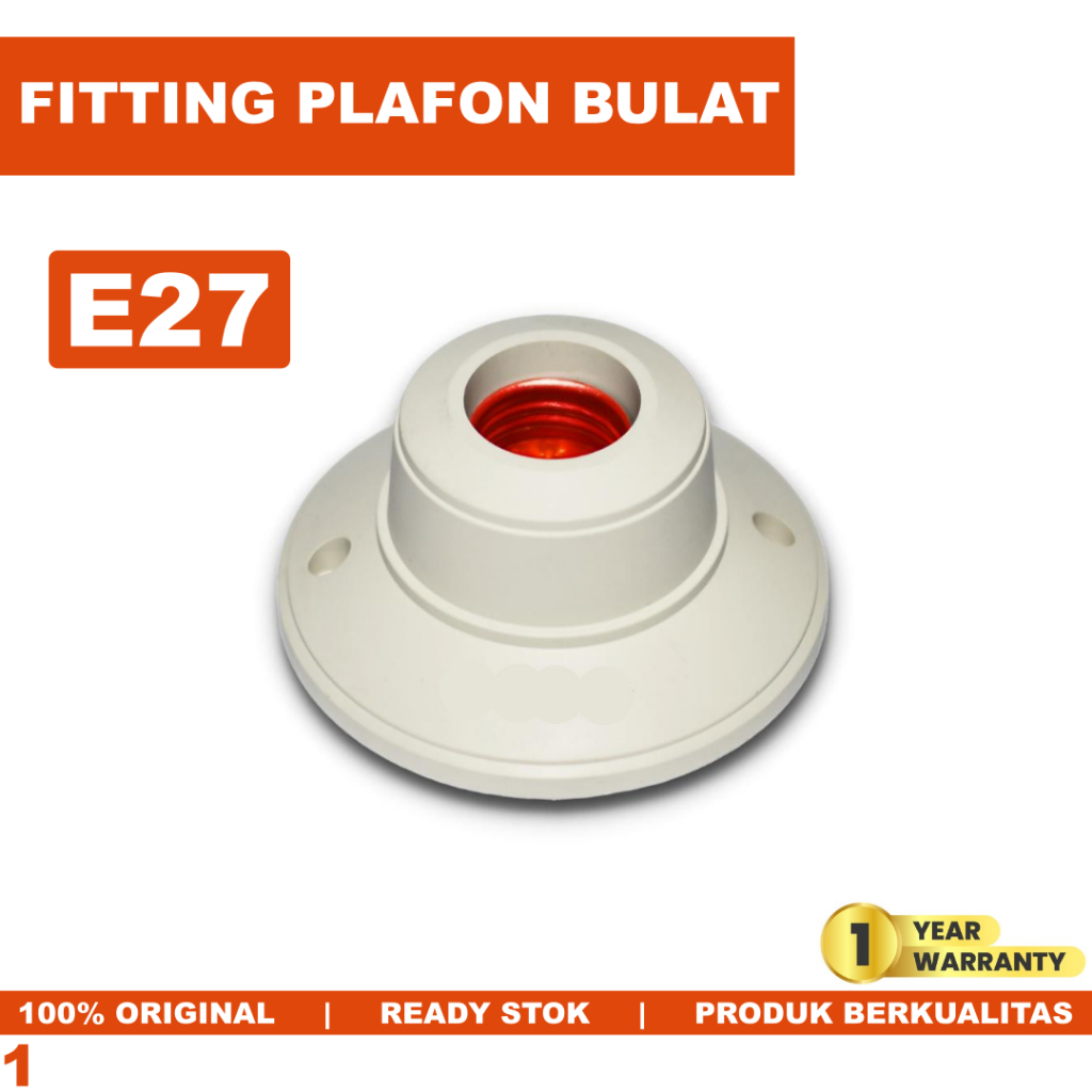 Jual Fitting Lampu Plafon Bulat Fiting Lampu Plafon Oval E27 Kuningan ...