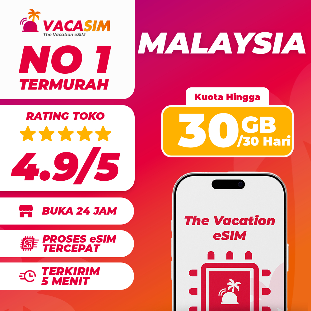 Jual eSIM Malaysia Paket Big Data Internet Hingga 30GB | eSIM Travel Roaming | Tercepat ...