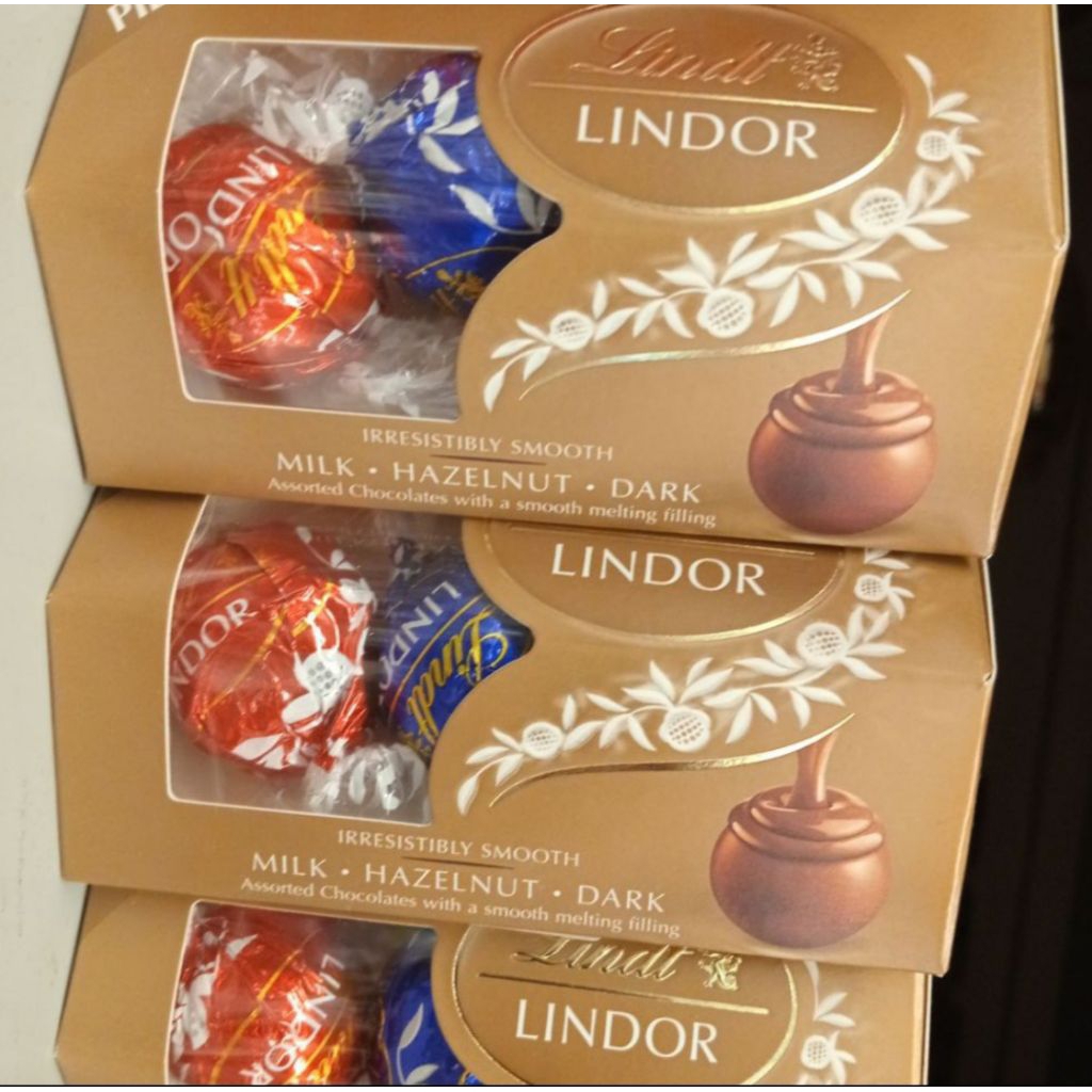 Jual Lindt Lindor Trio Assorted Chocolate Isi 3 | Shopee Indonesia