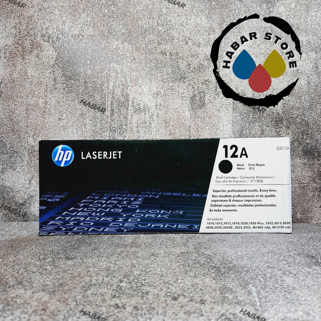 Jual TONER PRINTER HP LASERJET 12A HP(Q2612A) M1005 MFP, M1319f MFP ...