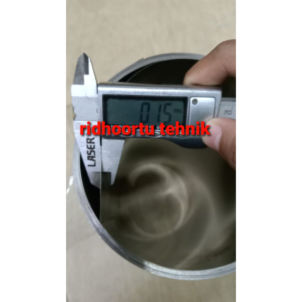 Jual SHIEM PLAT STAINLESS 304 0.15MM X 400MM X 50METER | Shopee Indonesia