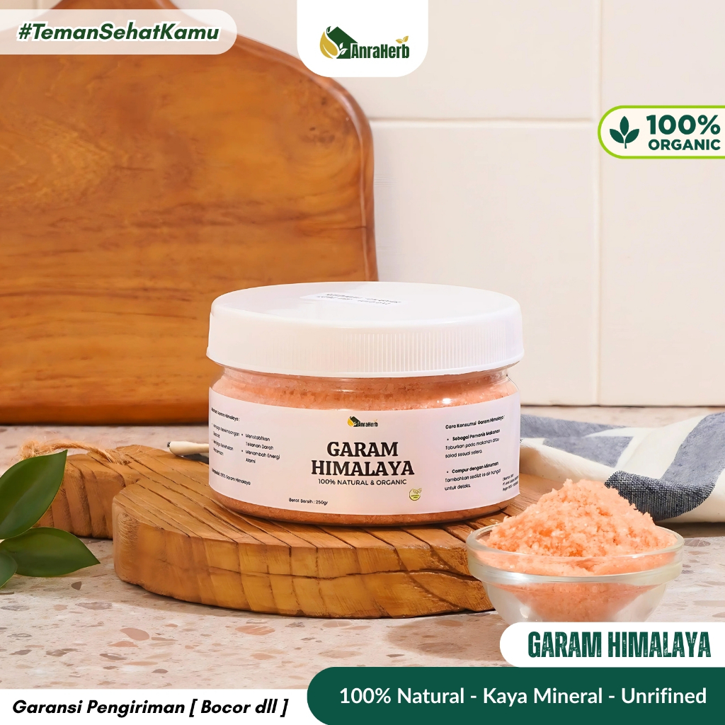Jual AnraHerb Garam Himalaya 250gr | Kaya Mineral Untuk Detoks Dan ...