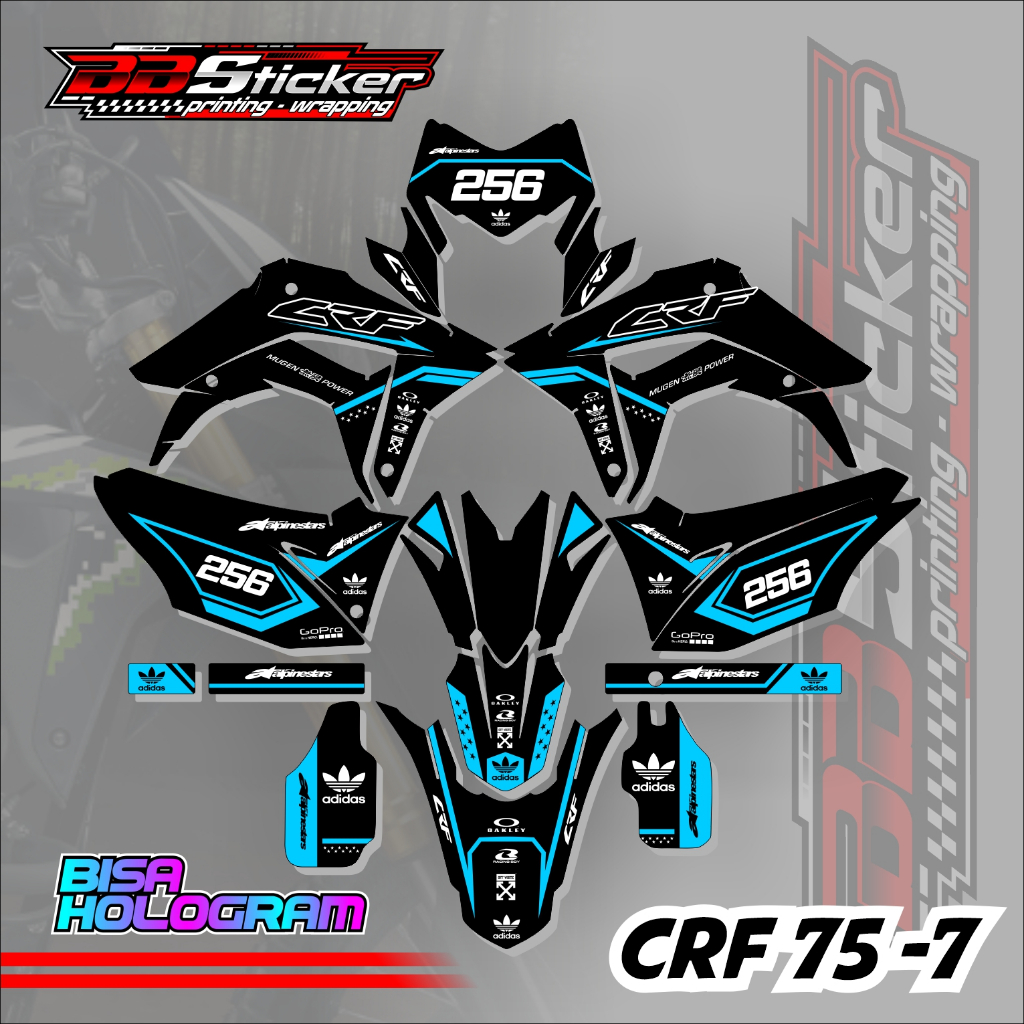 Jual STICKER PREMIUM Sticker CRF 150 L Desain Terbaru - Decal CRF 150 L ...