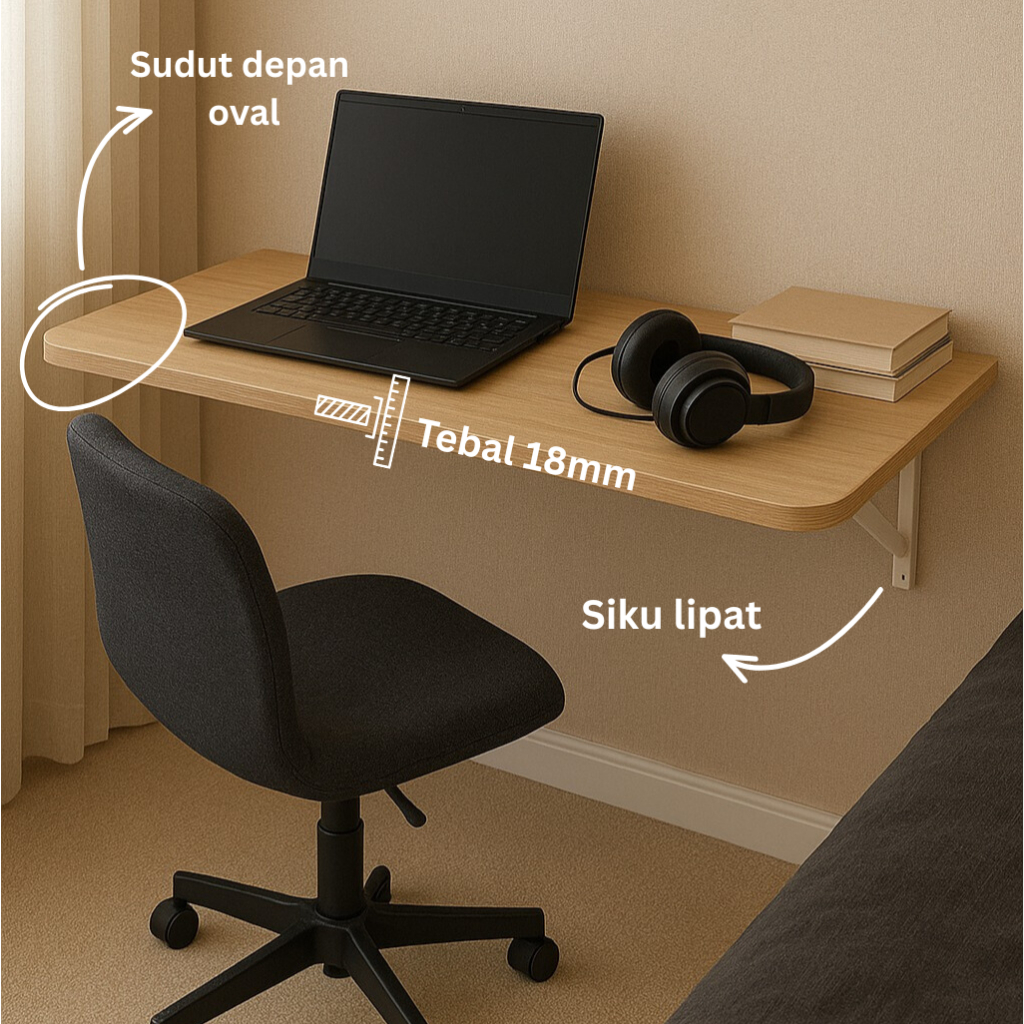 Jual DARIKAYOO.ID - MEJA LIPAT DINDING MEJA LIPAT PORTABLE MEJA ESTETIK ...
