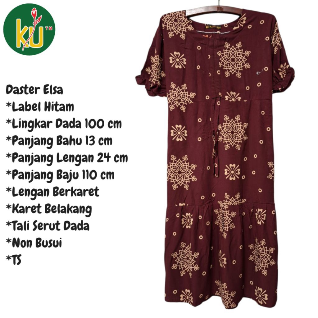 Jual Kencana Ungu Daster Elsa Label Hitam Daster Non Ibu Menyusui | Shopee Indonesia