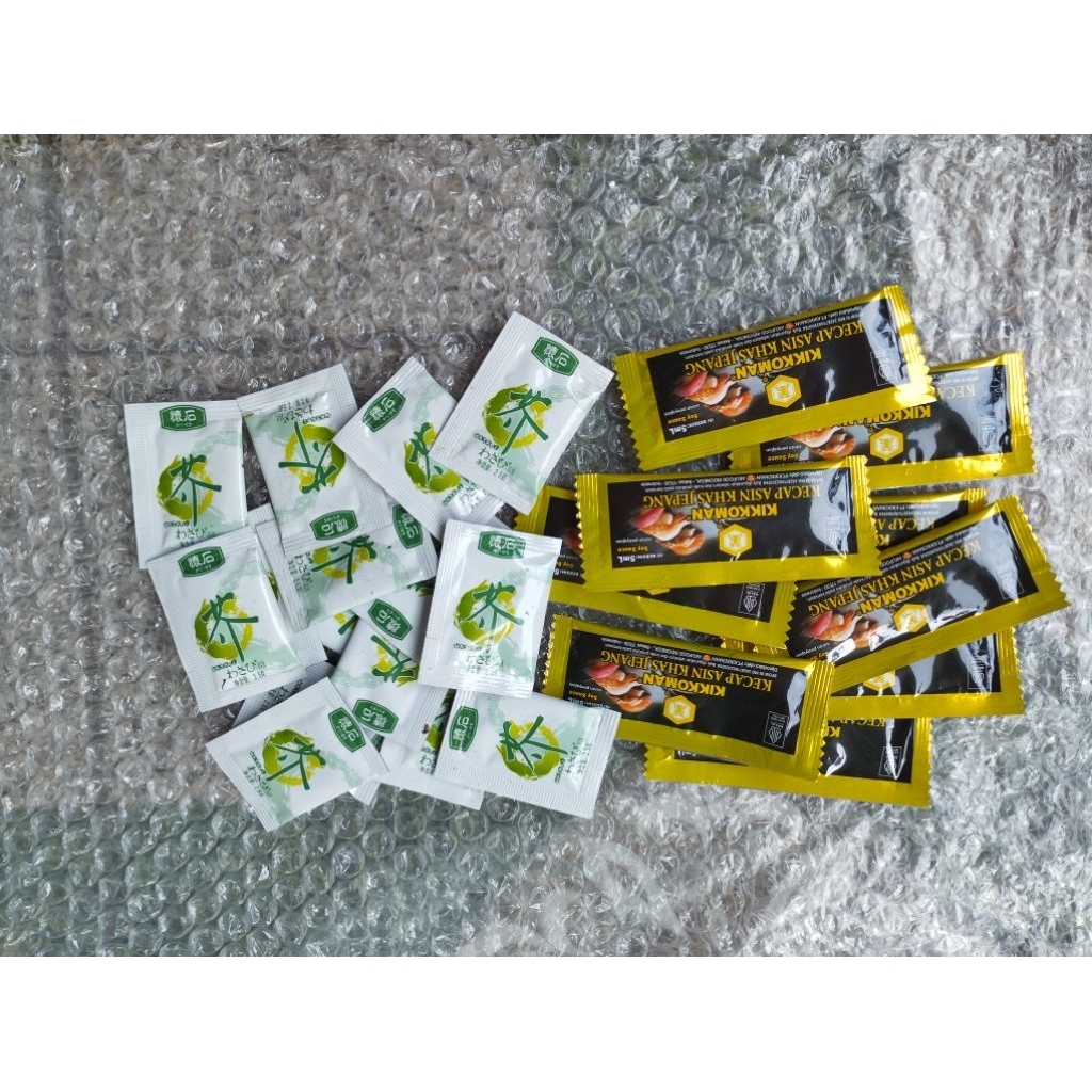 Jual Pasta Wasabi shoyu kecap asin sachet saset bahan cocolan sushi ...
