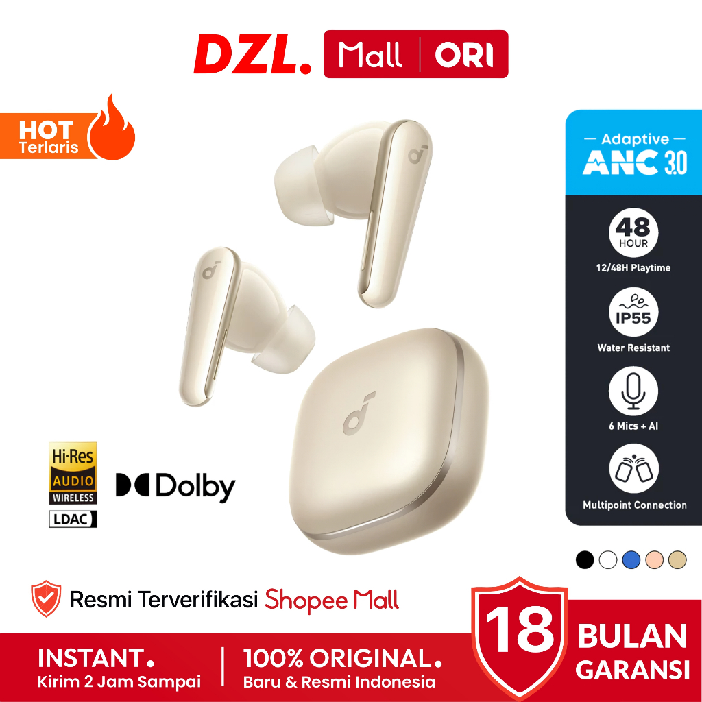 Jual DZL - ANKER A3957 TWS Soundcore Liberty 5 ANC Anti Noise ...