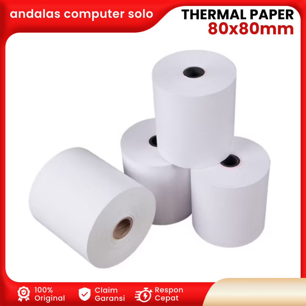 Jual KERTAS THERMAL STRUK NOTA PAPER THERMAL 80x80mm GOLD PAPER THERMAL ...