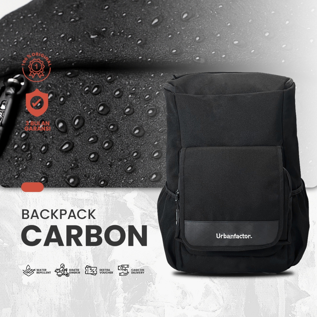 Jual Tas Ransel Backpack Urban Factor - Carbon | Tas laptop | Shopee ...