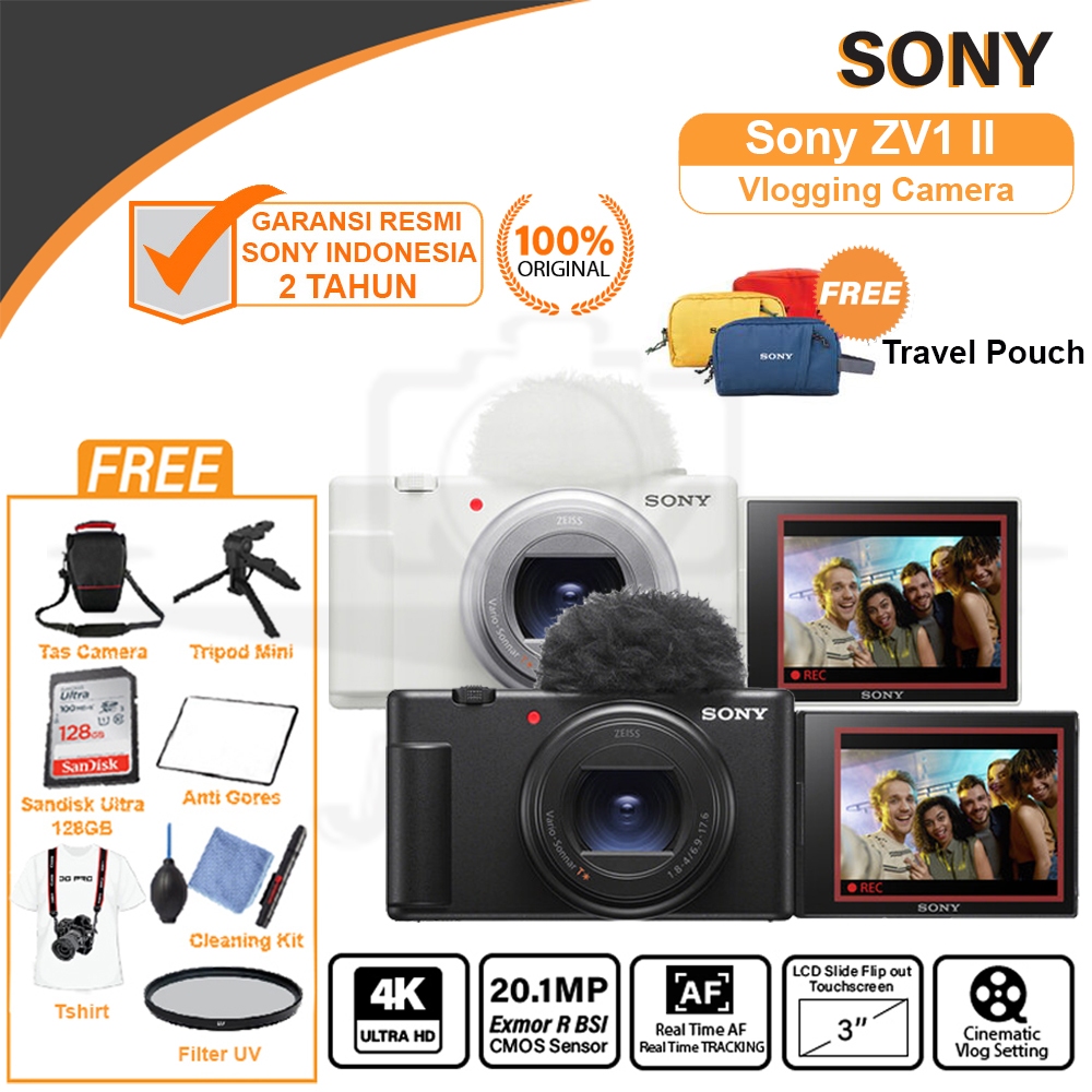 Jual Sony ZV1 II Vlogging Camera ZV-1 Mark 2 Sony Z V1 2 ZV1II Resmi ...